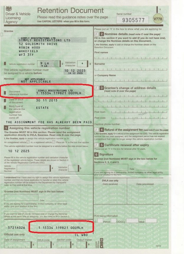 Keep your DVLA documents & reference numbers safe – Simply Registrations